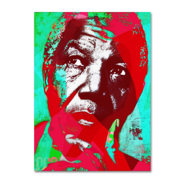 Andre Monet 'Nelson Mandela' Canvas Art - Bed Bath & Beyond - 16289142