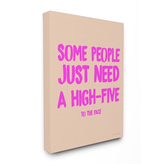 Stupell High-Five To The Face Humor Canvas Wall Art design by House of ...