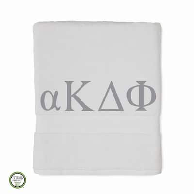 Martex Abundance Alpha Kappa Delta Pi Monogram Bath Towel - Overstock ...