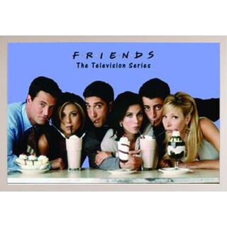 Friends - Milkshakes Poster in a White Plastic Frame (36x24) - Bed Bath ...