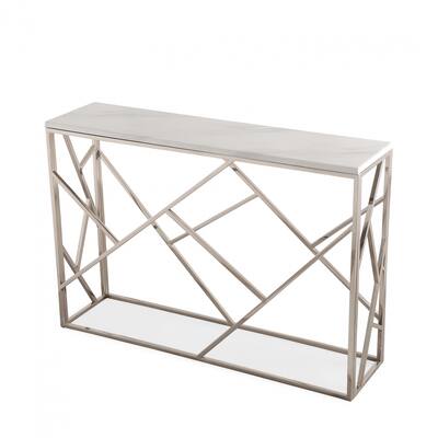 Gayle Silver Console Table - Overstock - 16326465
