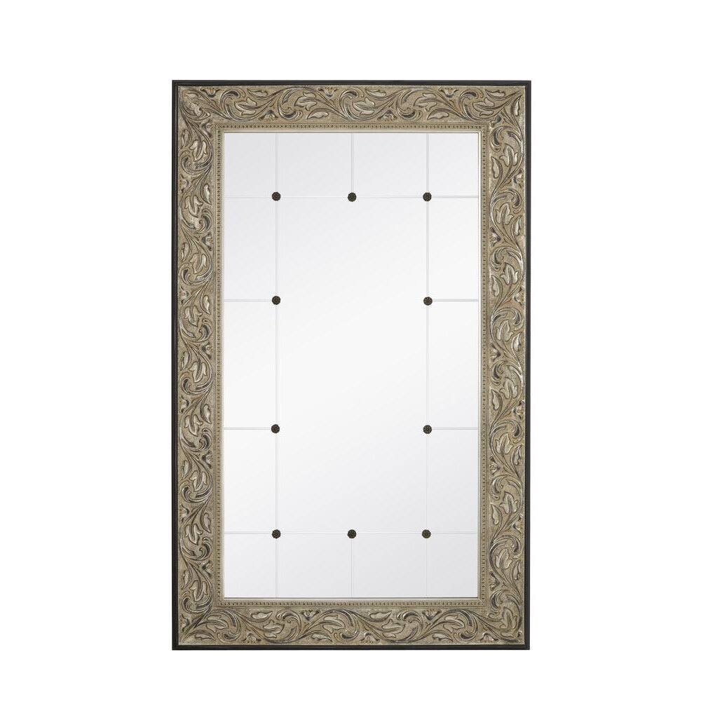 Majestic Antique Silver/ Black 34-inch x 54-inch Mirror - Overstock ...