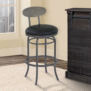 Armen Living Davis Mineral Metal Swivel Barstool - Bed Bath & Beyond ...