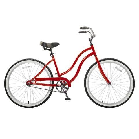 Cycle Force Women's Red 26-inch Cruiser Bike - Overstock - 16431085