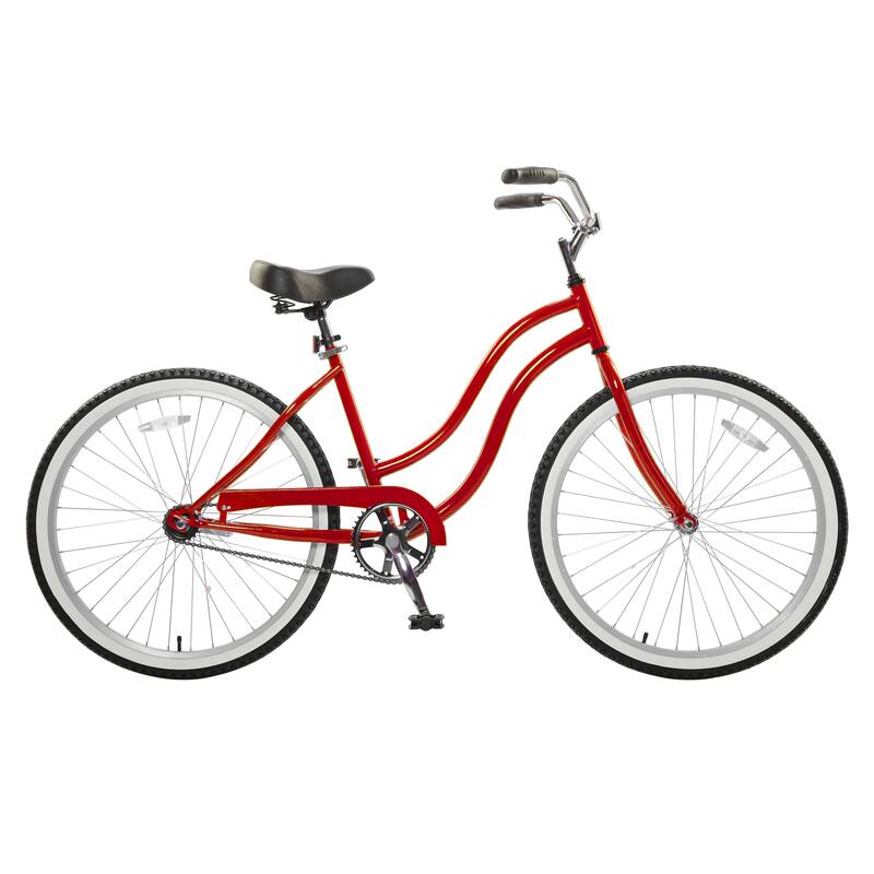 Cycle Force Women's Red 26-inch Cruiser Bike - Overstock - 16431085