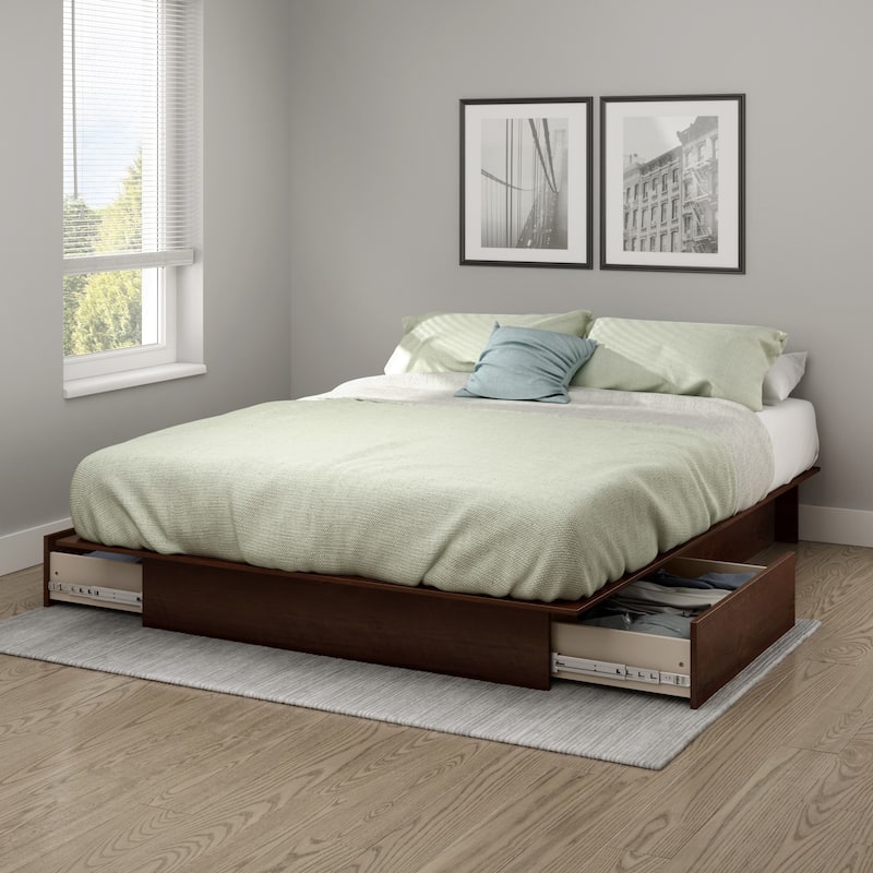 South Shore Step One Platform Bed - Overstock - 16431662