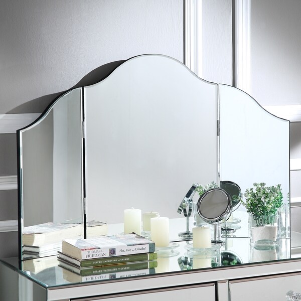 Vanity mirror tri fold store
