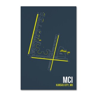 08 Left 'MCI Airport Layout' Canvas Art - Bed Bath & Beyond - 16574129