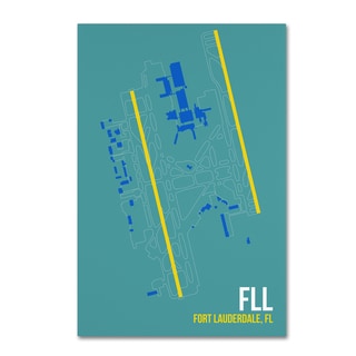08 Left 'FLL Airport Layout' Canvas Art - Bed Bath & Beyond - 16574179