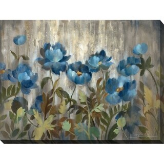 "Silver and Sapphire" Giclee Stretched Canvas Wall Art - Bed Bath ...