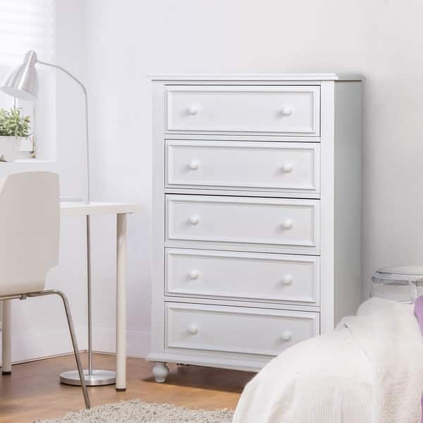 Dole Traditional Solid Wood 5-Drawer Youth Chest by Furniture of ...