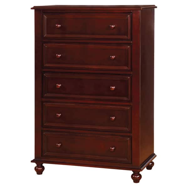 Dole Traditional Solid Wood 5-Drawer Youth Chest by Furniture of ...