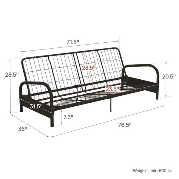 Avenue Greene Kourtney Metal Futon Frame - Bed Bath & Beyond - 16601898