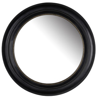 A&B Home Sable Black Frame 22-inch Round Mirror - Bed Bath & Beyond ...