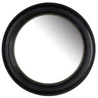 A&B Home Sable Black Frame 22-inch Round Mirror - Bed Bath & Beyond ...