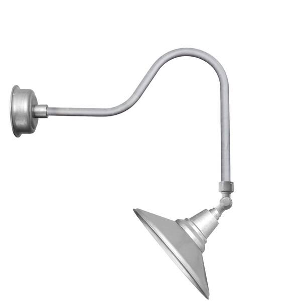 18" Calla LED Sign Light with Sleek Arm in Galvanized Silver - Bed Bath ...