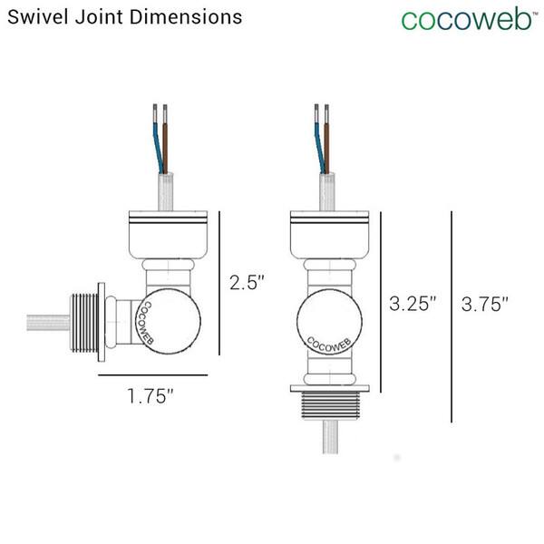 12" Dahlia LED Sign Light with Rustic Arm in Matte Black - Bed Bath ...