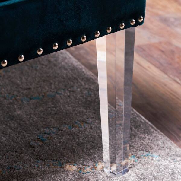 Colonel New Velvet Ottoman by Christopher Knight Home - Bed Bath ...
