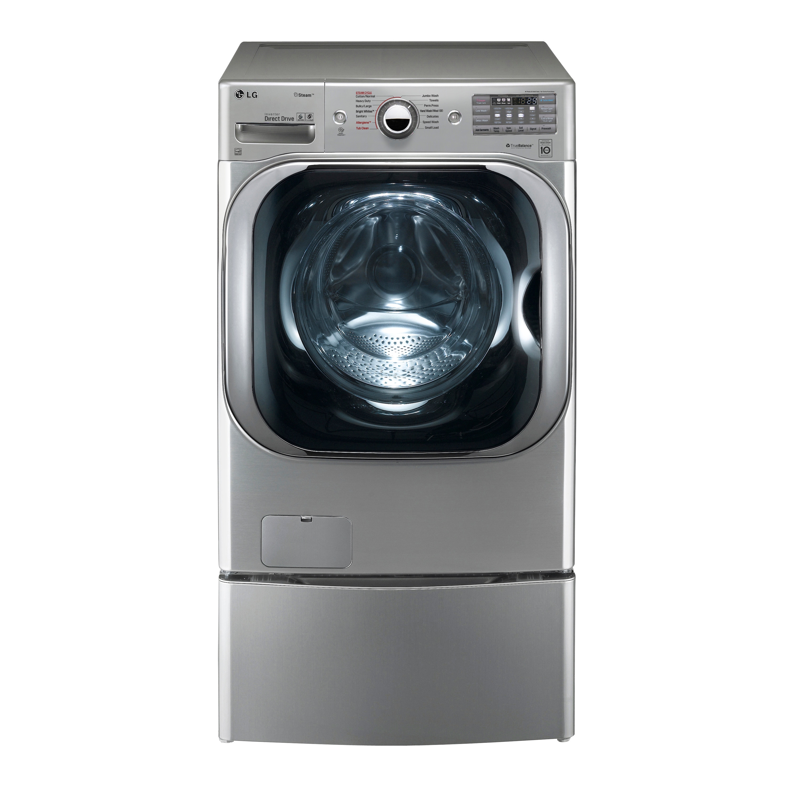 LG WM8100HVA Graphite Steel 120 V Front-load Washing Machine with Child ...