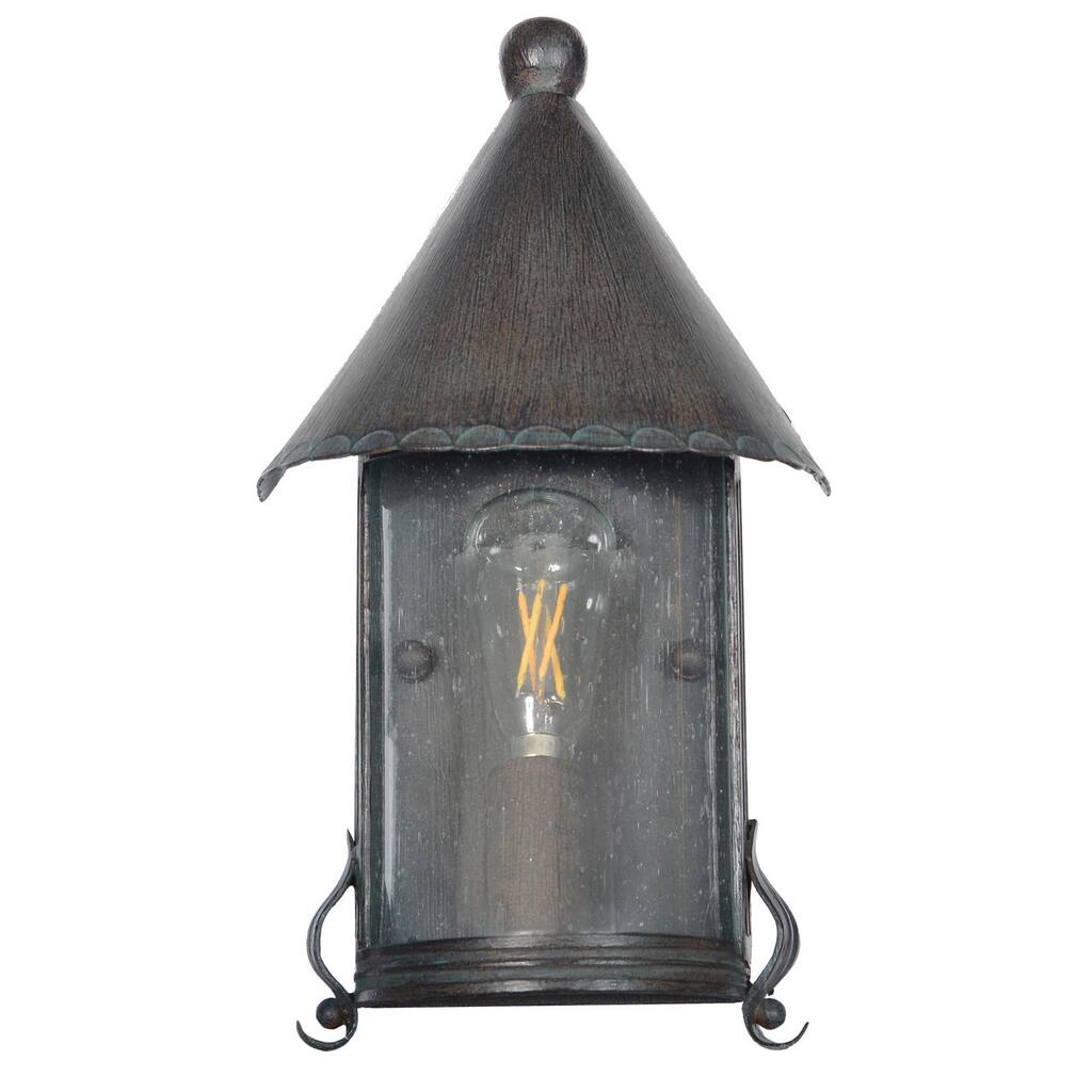 Elphin Outdoor LED Wall Half Lantern - Overstock - 16723530