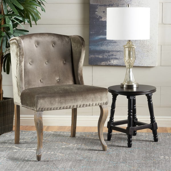 Niclas Velvet Wingback Chair by Christopher Knight Home - Bed Bath ...