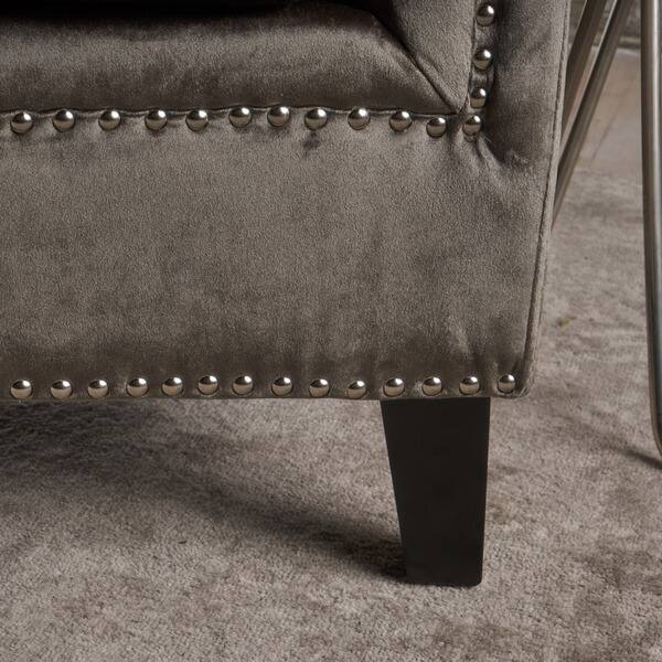 Jaclyn Velvet Club Chair by Christopher Knight Home - Bed Bath & Beyond ...