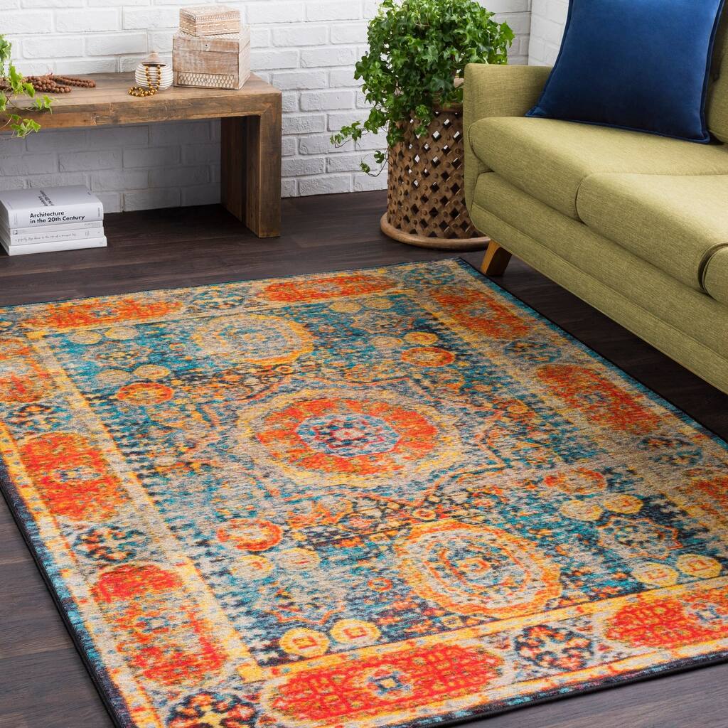 Haute Hali Orange Vintage Oriental Area Rug - 2' x 3' - Overstock ...