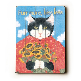 Purr more, hiss less - Wall Decor by Paris Bottman - Bed Bath & Beyond ...