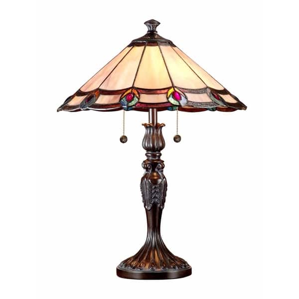Springdale 22"H Aldridge Peacock Table Lamp - On Sale - Bed Bath ...