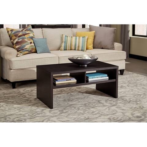ClosetMaid Mixed Material 2-Shelf Coffee Table - Overstock - 19754312