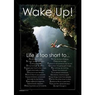Wake Up!! Poster With Choice of Frame (24x36) - Bed Bath & Beyond ...