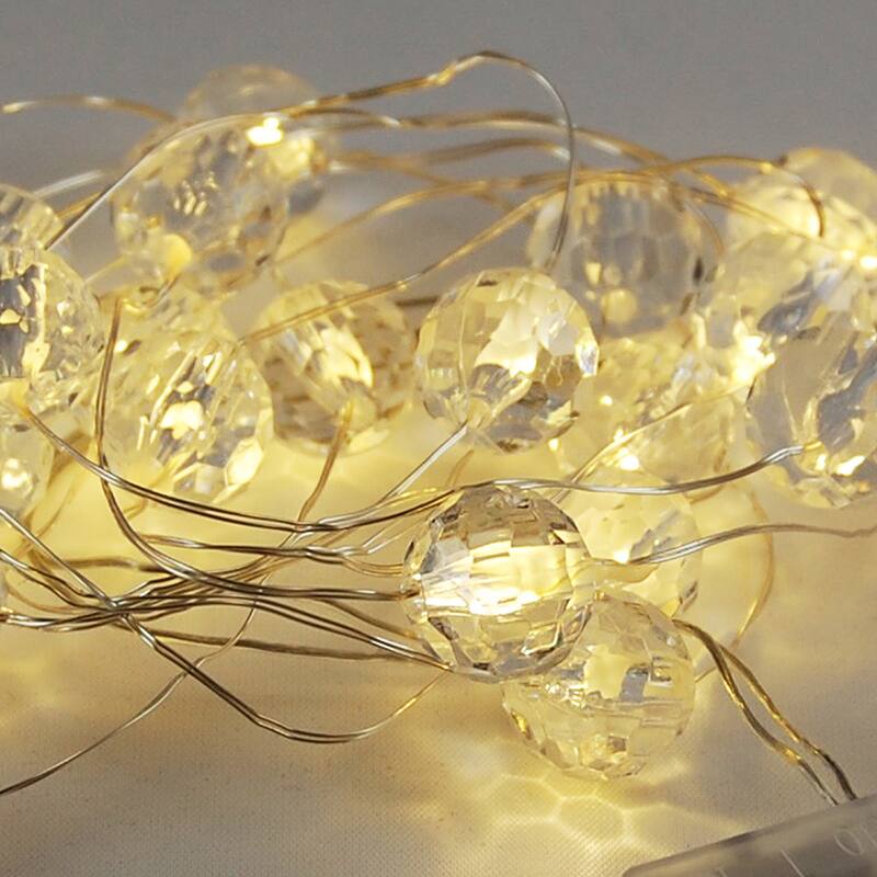 Silver Orchid Starke Submersible Mini String Lights (40 Total, Battery ...