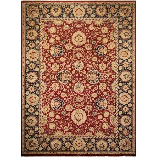 Turkish-Knotted Ankara Nihal Red/Blue Rug (10'1 x 13'6) - Bed Bath ...
