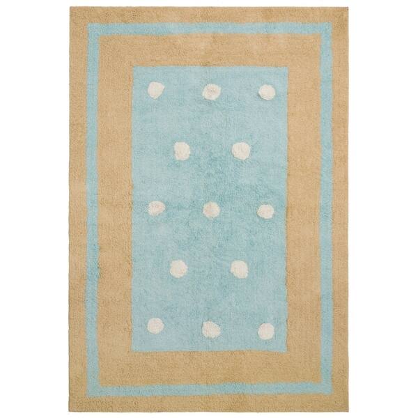 Blue Border Dots Carousel (30"x50") Rug - 2'6" x 3' - Bed Bath & Beyond ...