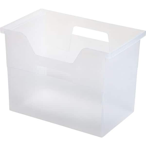 IRIS Large Desktop File Box, 4 Pack, Clear - Bed Bath & Beyond - 16912345