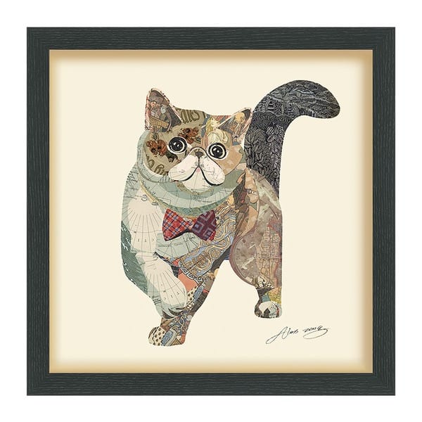 Empire Art "Garfield" Alex Zeng's dimensional collage, under glass & a ...