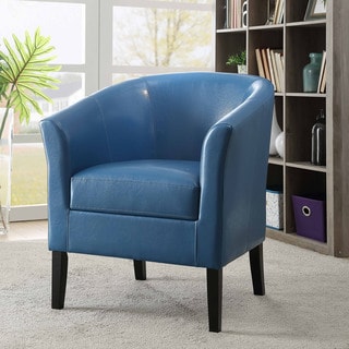 Kacey Dark Blue Club Chair - Bed Bath & Beyond - 16916421