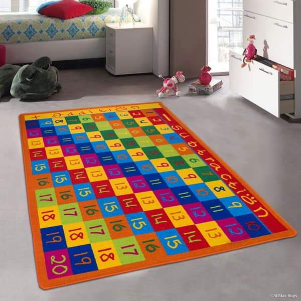 Allstar Kids Numbers Chart With Cubes Rug - Bed Bath & Beyond - 16918626