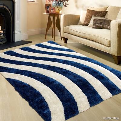 Allstar Modern 3D Wavy Line Design Rug - Overstock - 16918750
