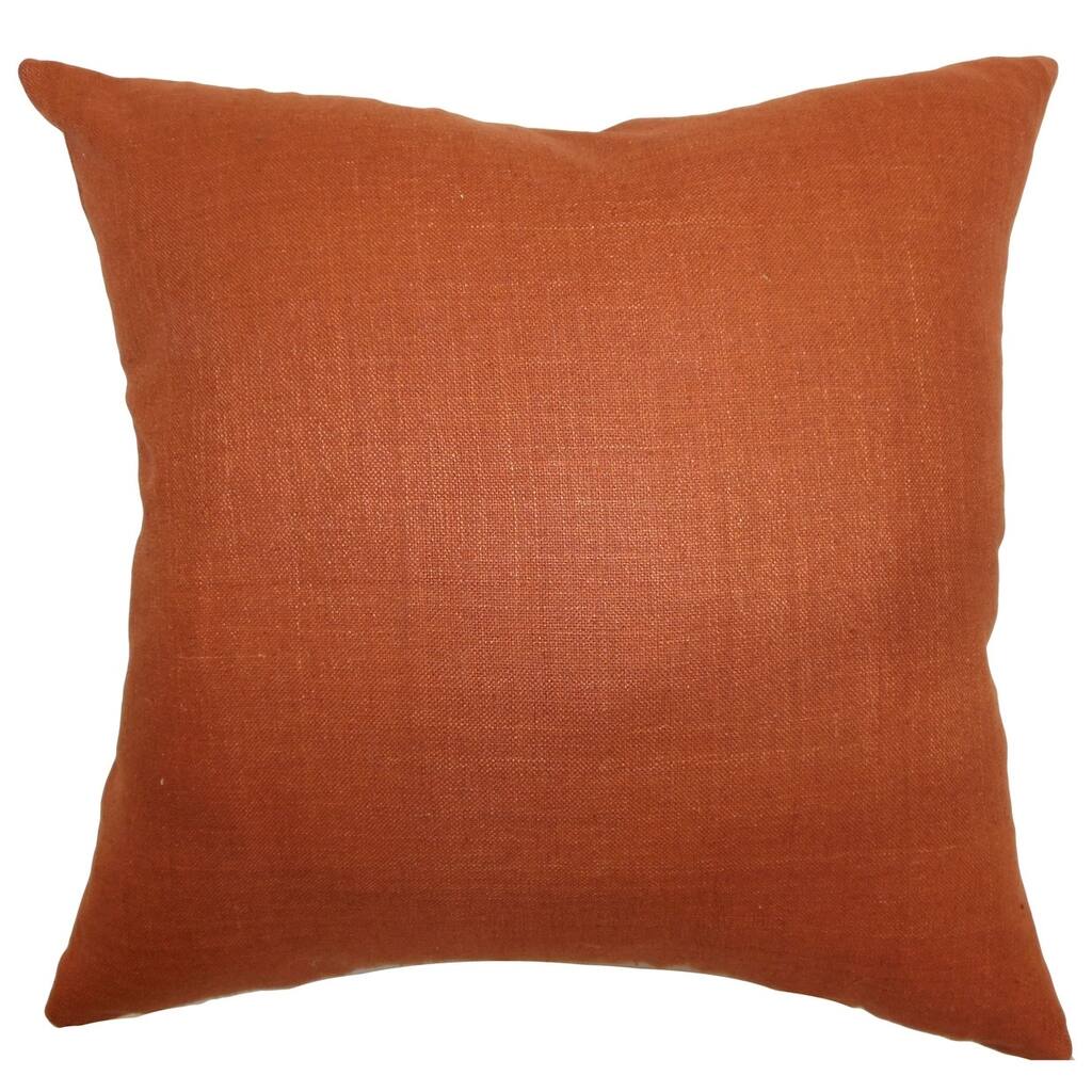 Zaafira Solid Floor Pillow Rust - Overstock - 16938284