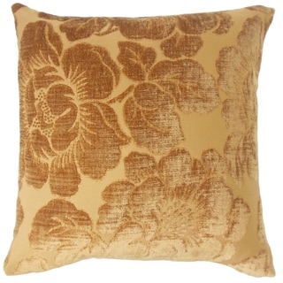 Cenobia Floral Floor Pillow Ginger - Bed Bath & Beyond - 16939233