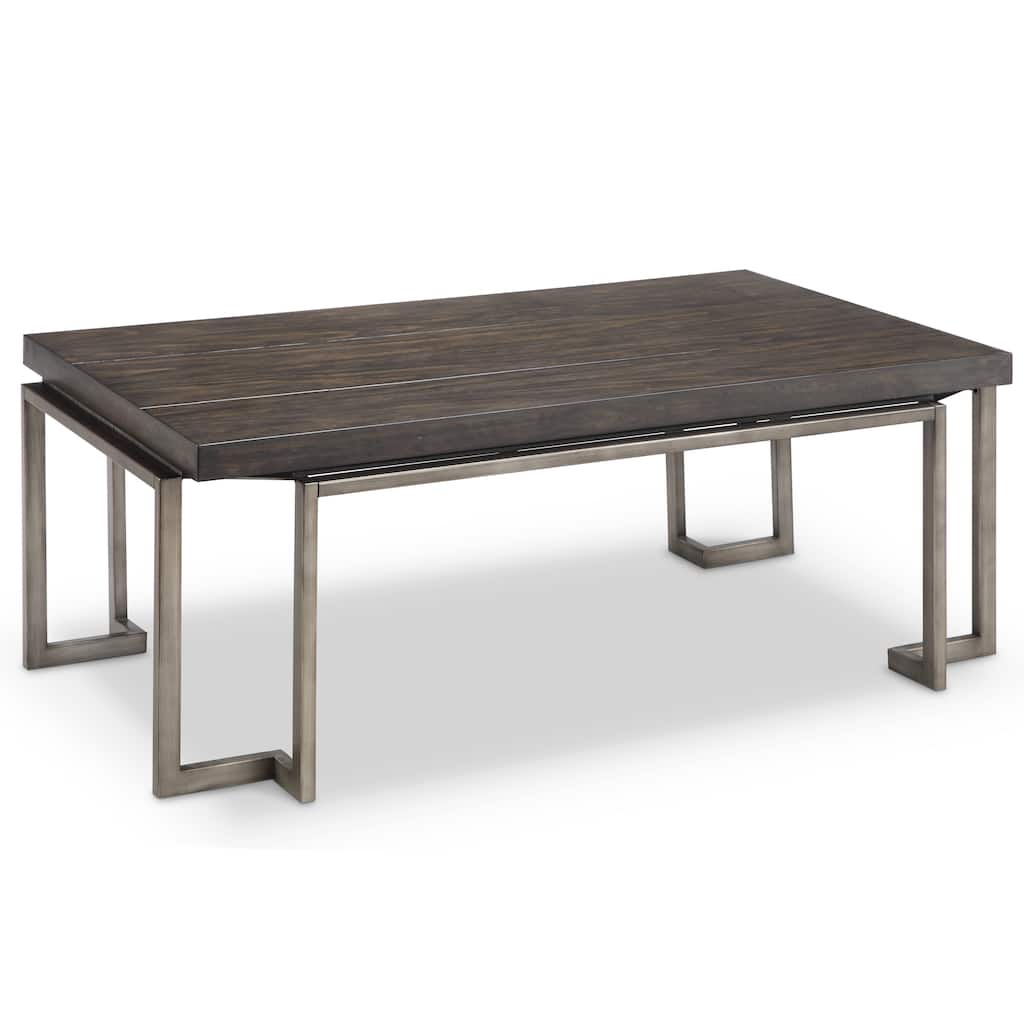 Millbourne Modern Burnished Caramel Coffee Table - Overstock - 16939838