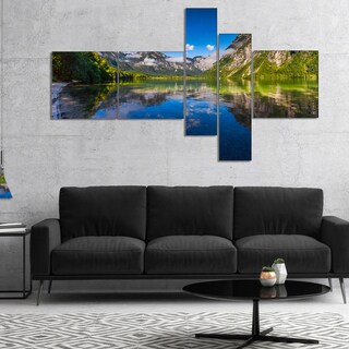 Designart "Bohinj Lake in Triglav National Park" Landscape Canvas Art ...
