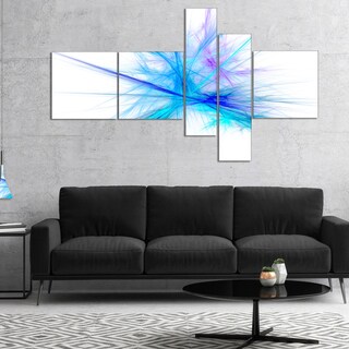 Designart "Criss Cross Spectrum of Light" Abstract Canvas Wall Art ...