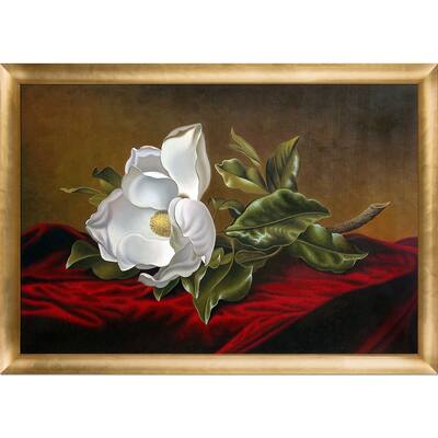 La Pastiche Martin Johnson Heade Magnolia Hand Painted Oil Reproduction ...