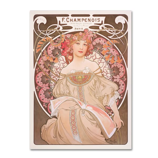 Alphonse Mucha 'Reverie' Canvas Art - Bed Bath & Beyond - 16958614