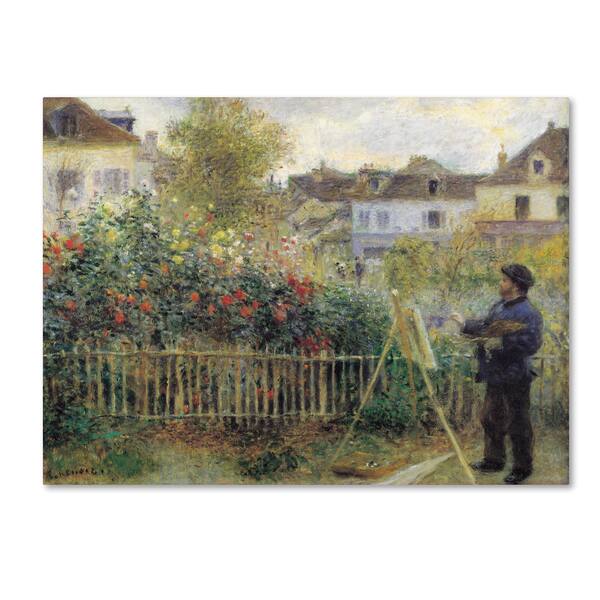 Pierre-Auguste Renior 'Monet Painting Garden' Canvas Art - Bed Bath ...