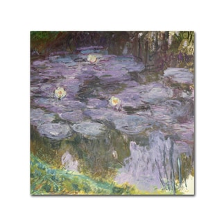 Claude Monet 'Waterlilies' Canvas Art - Bed Bath & Beyond - 16958748