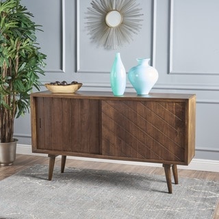 Uriel Solid Mango Wood Sideboard Buffet Cabinet with Sliding Door by ...