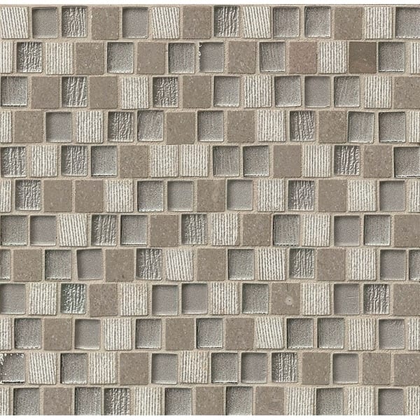 3/4x1 Offset Brick Pattern Blend Grey (Case of 10) - Bed Bath & Beyond ...